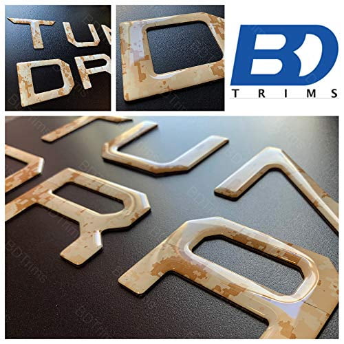 BDTrims | Domed Tailgate Letters Inserts fits 2014-2019 Tundra Models ...