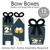 Big Dot of Happiness Cheers and Beers to 21 Years - Square Favor Gift ...