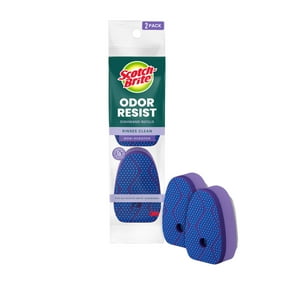 Scrubby Daddy Smiley Face, Odor Resistant & Scratch-Free Kitchen Sponge ...