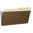 Storex Letter-size Wall Pocket, Plastic File Organizer, Smoke, 1-Pack ...