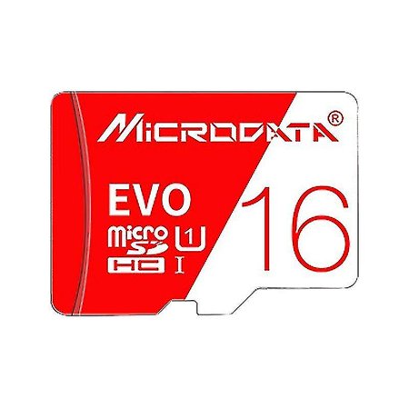 Computer accessory sets microdata 16gb high speed u1 red and white tf micro sd memory card ...