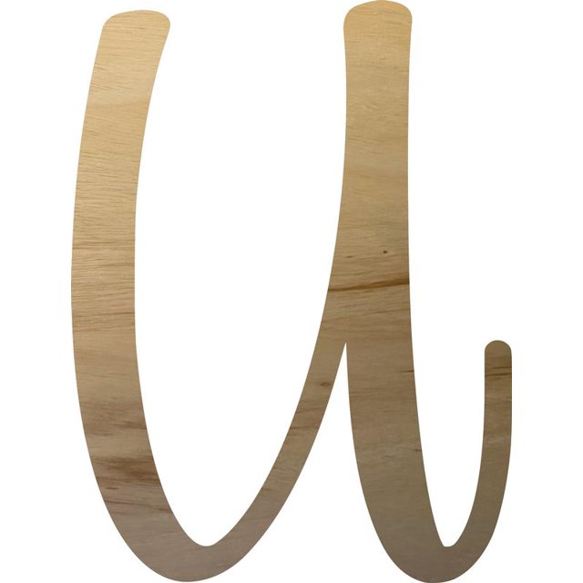 Wooden Script Letter, Unfinished 15'' Wood Letter (A), Cailyn Bloom ...