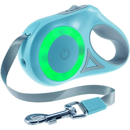 Dog Leash Retractable Dogs Leashes with Led Bright Flashlight Walking ...