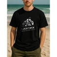 Black 100% Cotton Tractor Graphic Tee With German Slogan For Men, Crew ...
