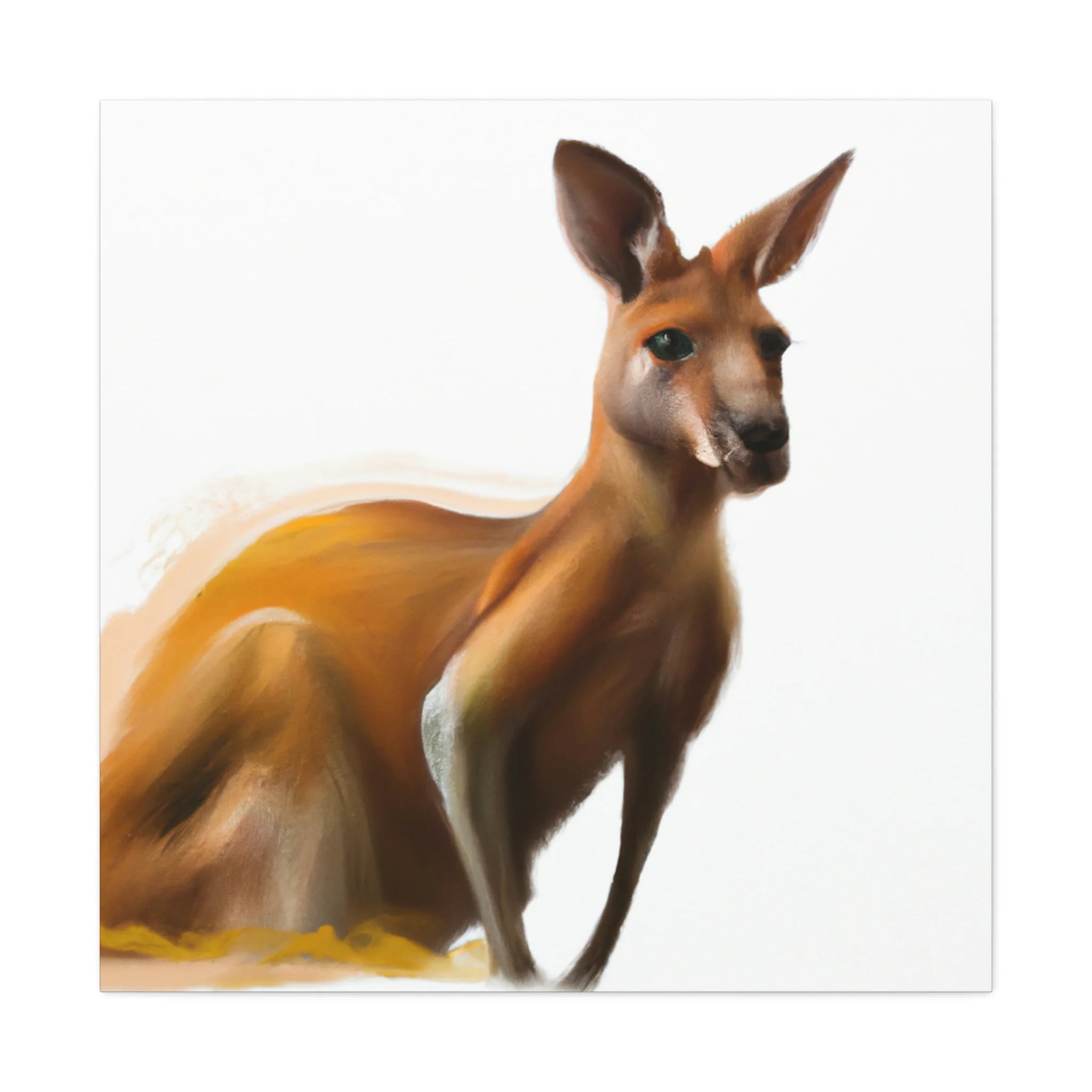 Kangaroo in Realism - Canvas - Walmart.com