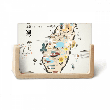 Map Taiwan Travel Features Photo Wooden Photo Frame Tabletop Display ...