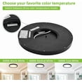 12 Inch Selectable CCT LED Round Flat Panel Light, 24W 3000K/4000K ...