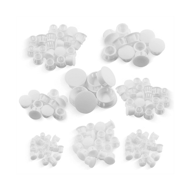 Winyuyby 8 Sizes Plastic Hole Plugs Assortment Flush Type Snap in ...