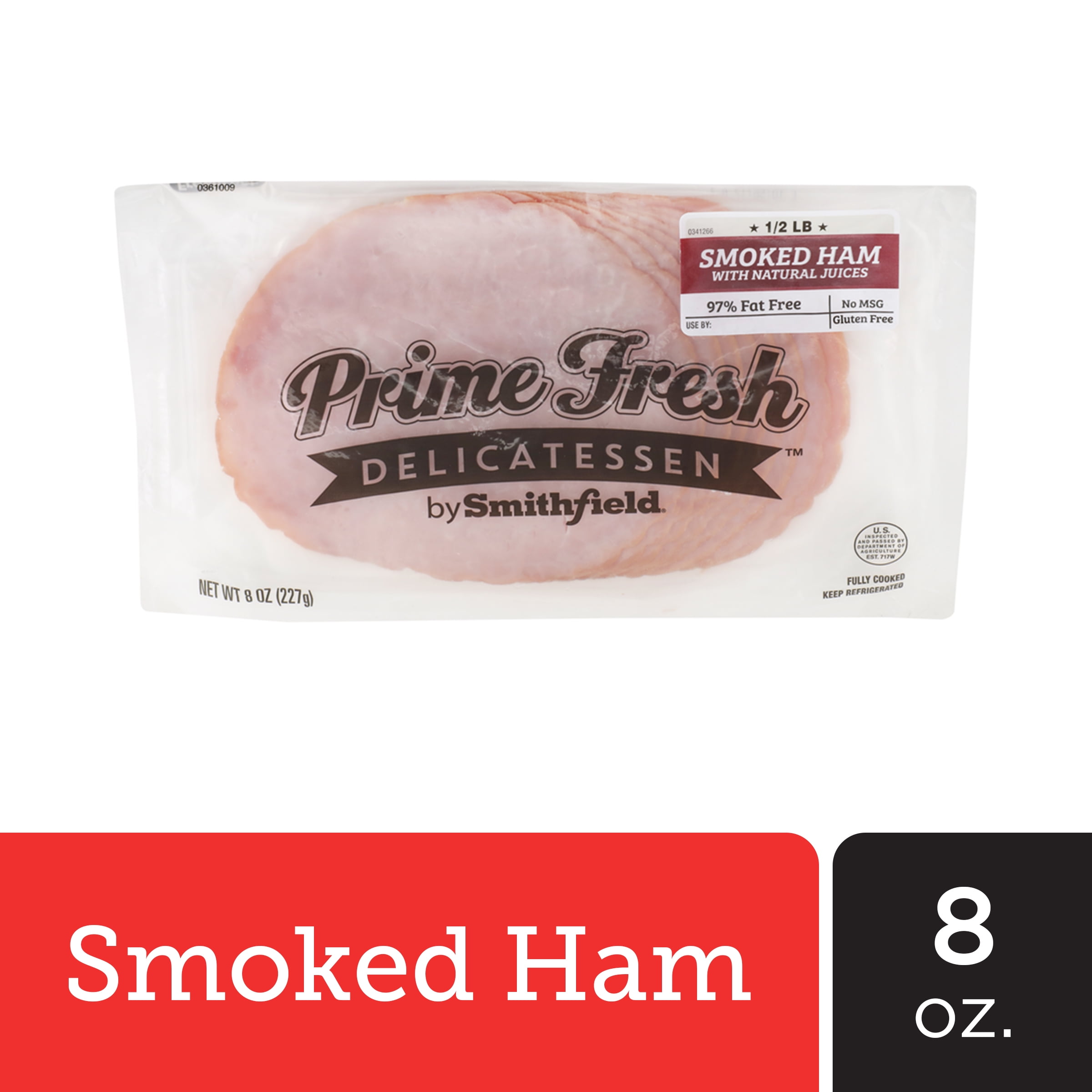 Smithfield Prime Fresh Pre Sliced Smoked Ham, 8 oz – Walmart Inventory ...