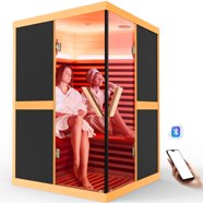 Maxxus 3-Person Corner Low EMF (Under 8MG) FAR Infrared Sauna (Canadian Hemlock) - Walmart.com