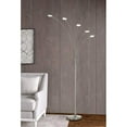Cal Lighting Cremona 5-Light Metal Arc Floor Lamp in Brushed steel ...