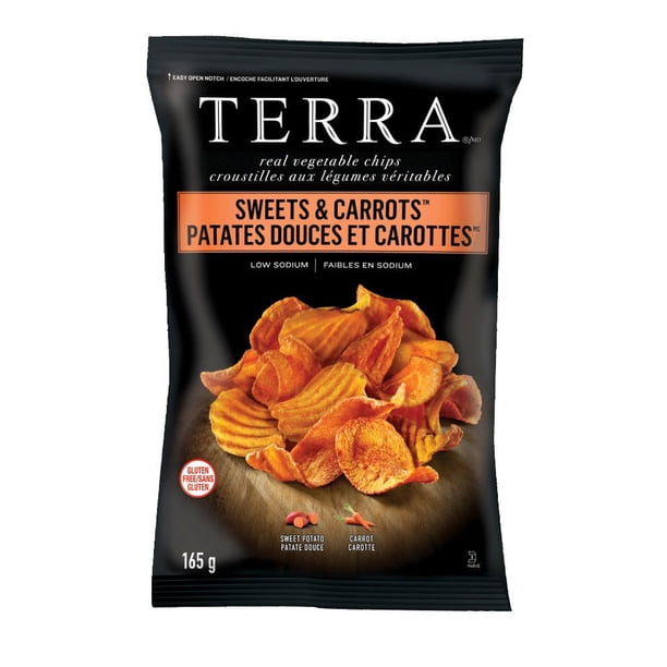 Terra Sweets & Carrots Low Sodium Real Vegetable Chips, 165 g ...