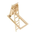 Foldable Dollhouse Folding Ladder Miniature Play Model 1/12 Scale Wood ...