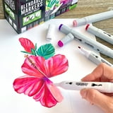 ArtSkills Dual-Tip Blendable Alcohol Markers with Colorless Blenders ...