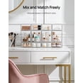 6 Pack Small Clear Stackable Storage Drawers, Acrylic Bathroom Makeup ...