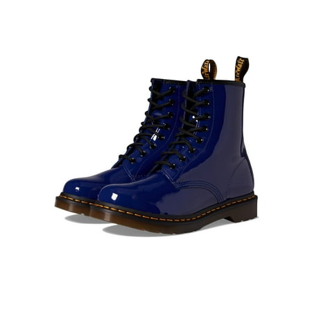 Dr. Martens Women's 1460 W Fashion Boot, Blueprint Patent Lamper, 8 ...