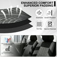 FLORAY 9-Piece Car Seat Covers Full Set - Airbag Safe, Thickened, Split ...