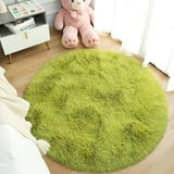 YJ.GWL Round Fluffy Area Rugs Fluffy Carpet Plush Rug for Living Room ...