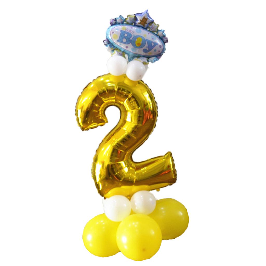 1 To 9 Numbers 32 Inch Digits Foil Balloons Baby Boy Birthday Party 1 To 9 Numbers 32 Inch Digits Foil Balloons Baby Boy Birthday Party