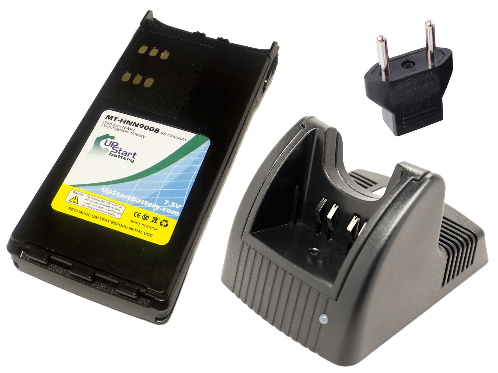Motorola MTX8250 Battery and Charger with EU Adapter - Replacement for ...