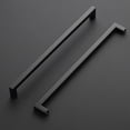 10-pack black cabinet handles 12-3/5-inch square cabinet handles matte ...