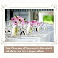 BYDOT 5pieces Clear Arch Acrylic Sign with Stand DIY Blank Acrylic ...