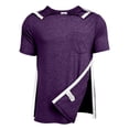 Men's Post Shoulder Surgery Shirts Recovery Tear Away Short Sleeve Full ...