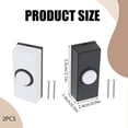 2PCS Wired Doorbell Button, Door Bell Push Buttons, Doorbell Wired with ...