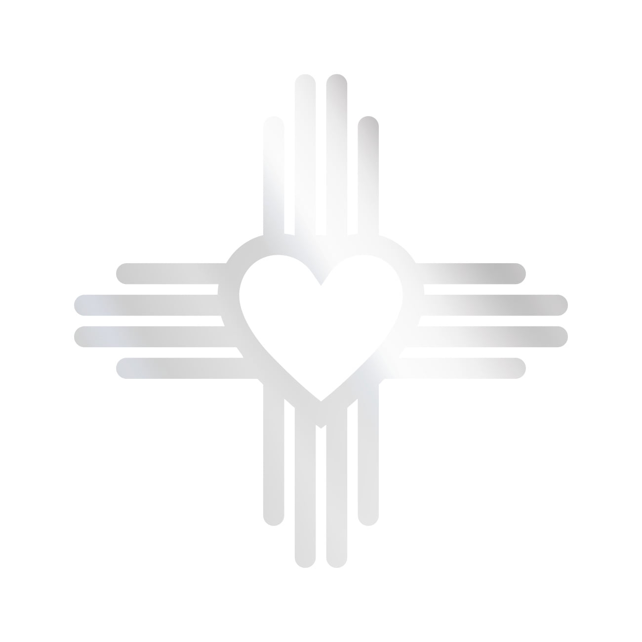 Zia Heart Symbol Sticker Decal Die Cut - Self Adhesive Vinyl - Weatherproof - Made in USA - Many ...