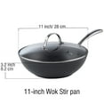 Free Shipping! Cooks Standard Nonstick Wok Pan 11 Inch Hard Anodized ...