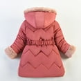 Winter Thicken Toddler Puffy Jackets for Girls, Warm Hooded Outerwear, 3-8Yrs Children Clothes ...