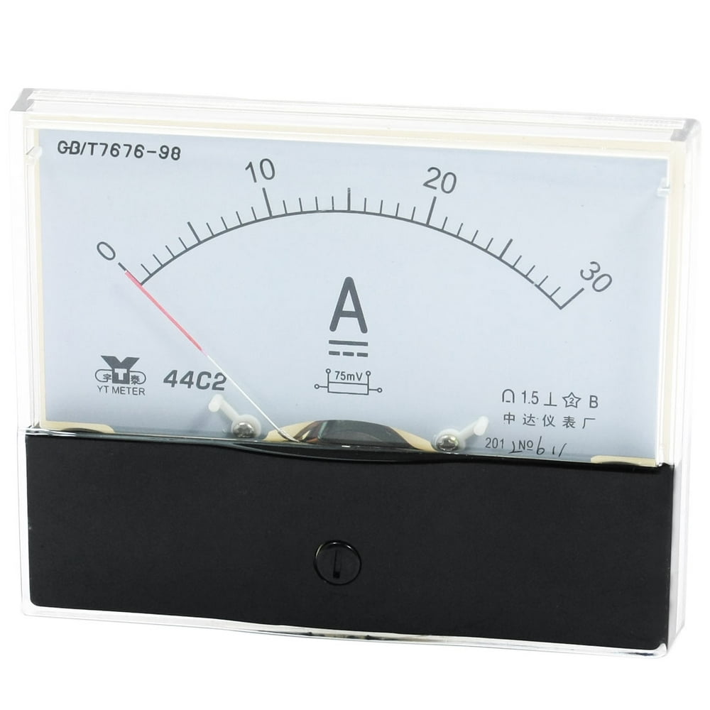 Unique Bargains Analog Panel Ammeter Gauge DC 0 - 30A Measuring Range 1 ...