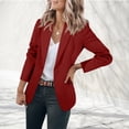 Blazers For Women Business Casual Lapel V Neck Button Down Long Sleeve ...