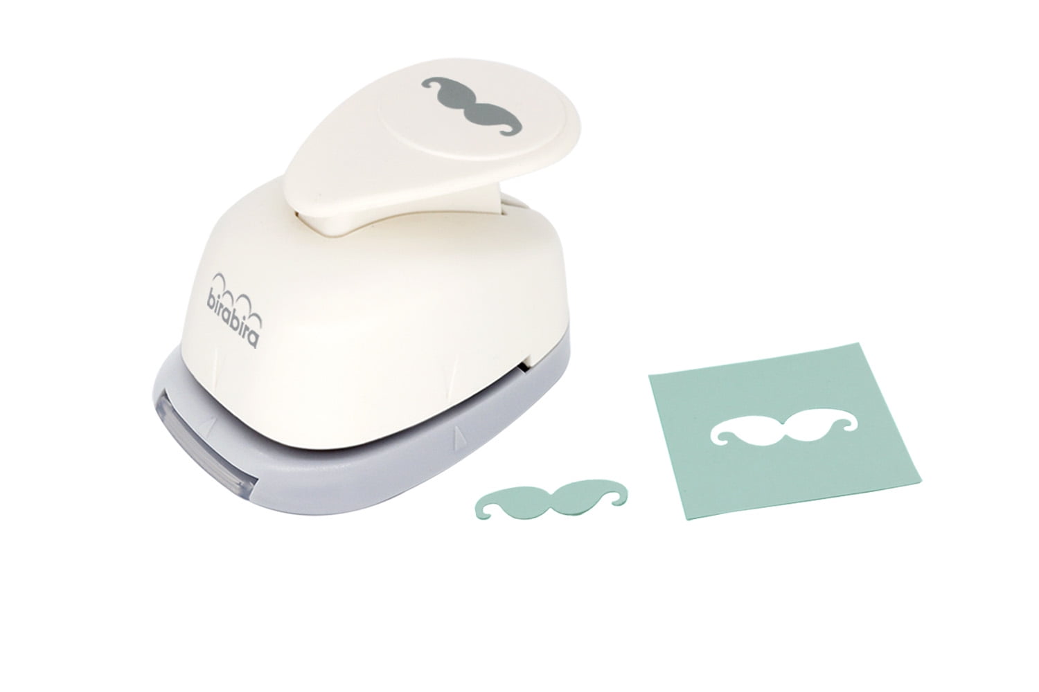 Bira Craft 1 inch Mustache Lever Action Craft Punch, Boss's Day Punch ...