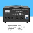 Seven Star AR-5000 5000 Watt Voltage Transformer Converter Regulator ...