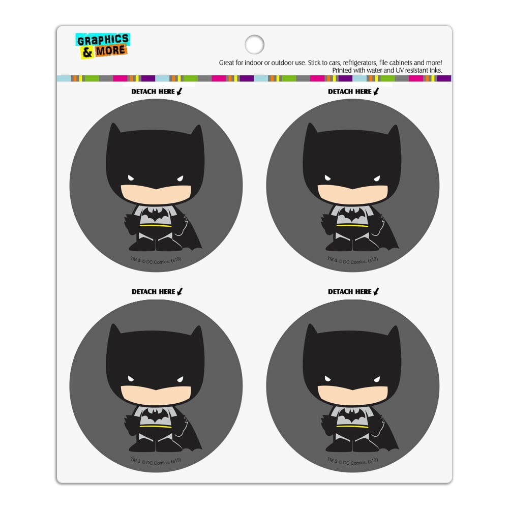 Batman Cute Chibi Character Refrigerator Fridge Locker Vinyl Circle ...