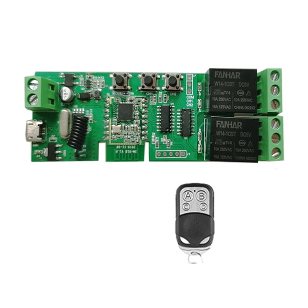 WiFi Relay Module Control Dual Channel Controller for Garage Door Tuya ...