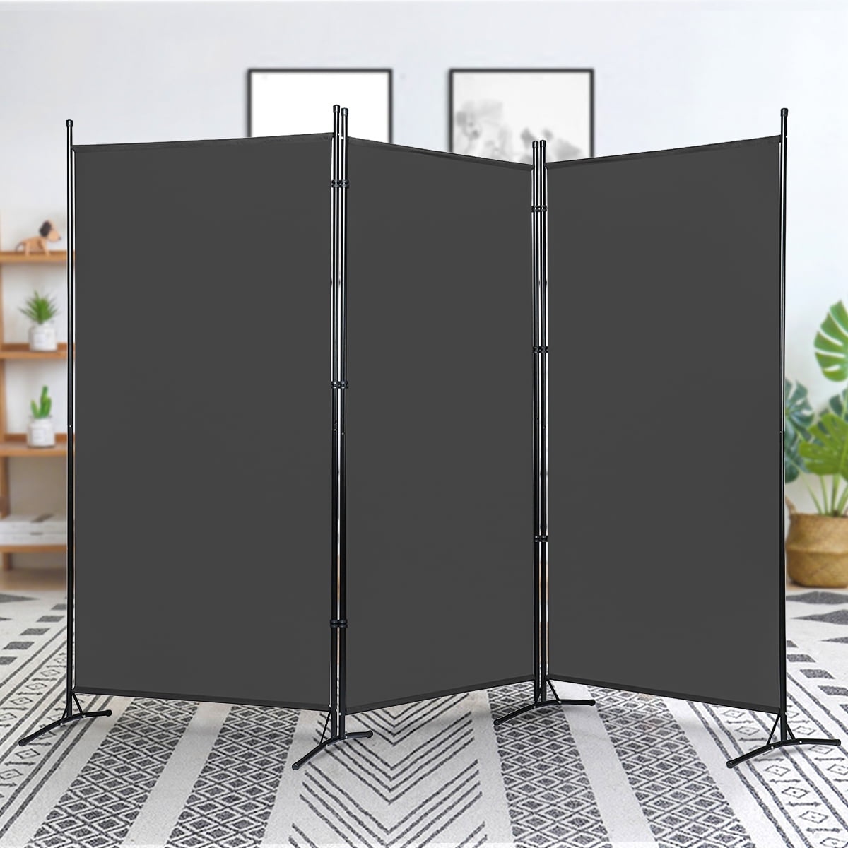 Buy 3-Panel Room Divider Screen Panels Foldable Room Separation Screens ...