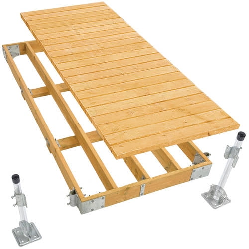 PlayStar Premium Lightweight Aluminum Dock Frame Kit, 4' x 10', with ...
