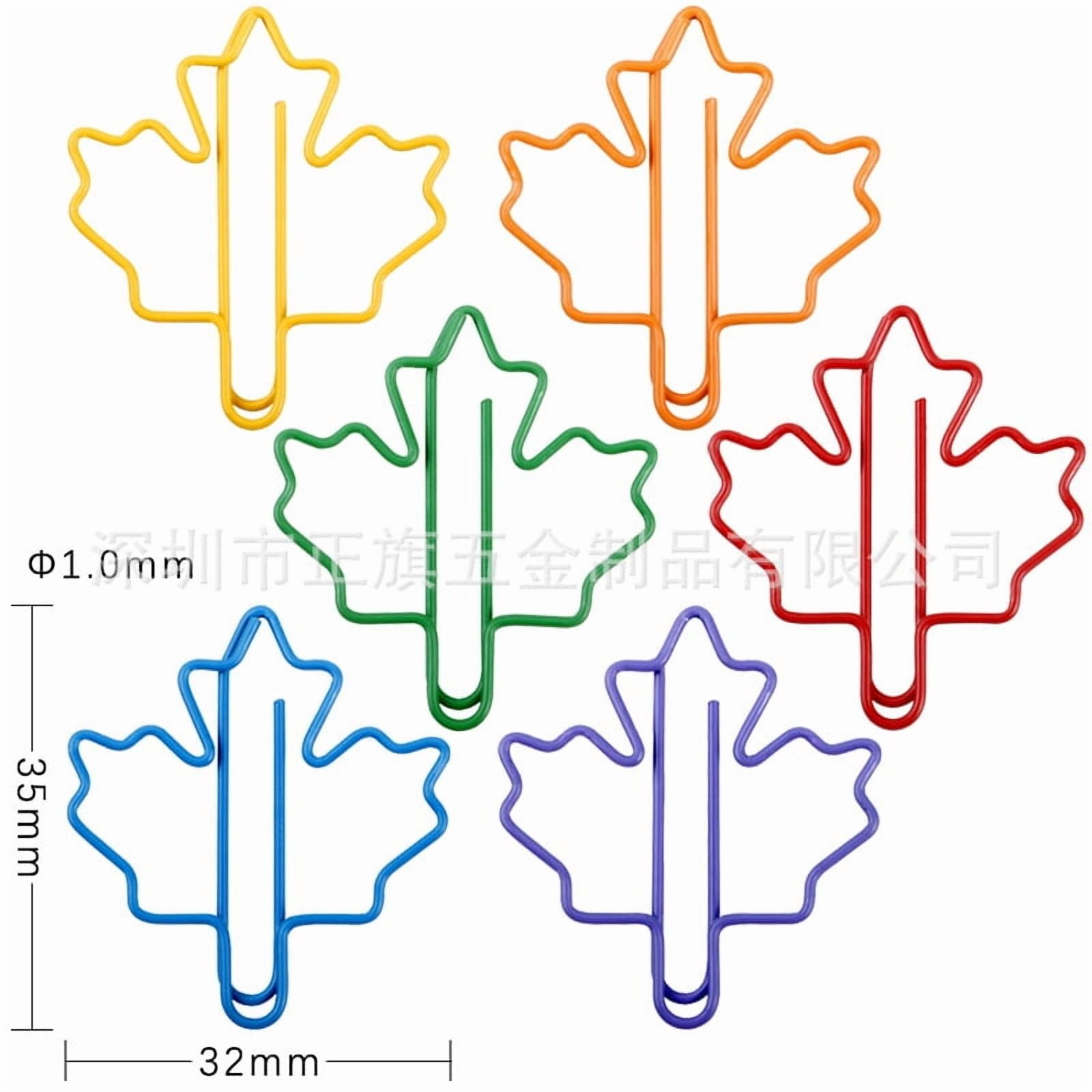 Click here for Fomiyes 100pcs Cute Maple Leaf Paper Clips Colorfu... prices