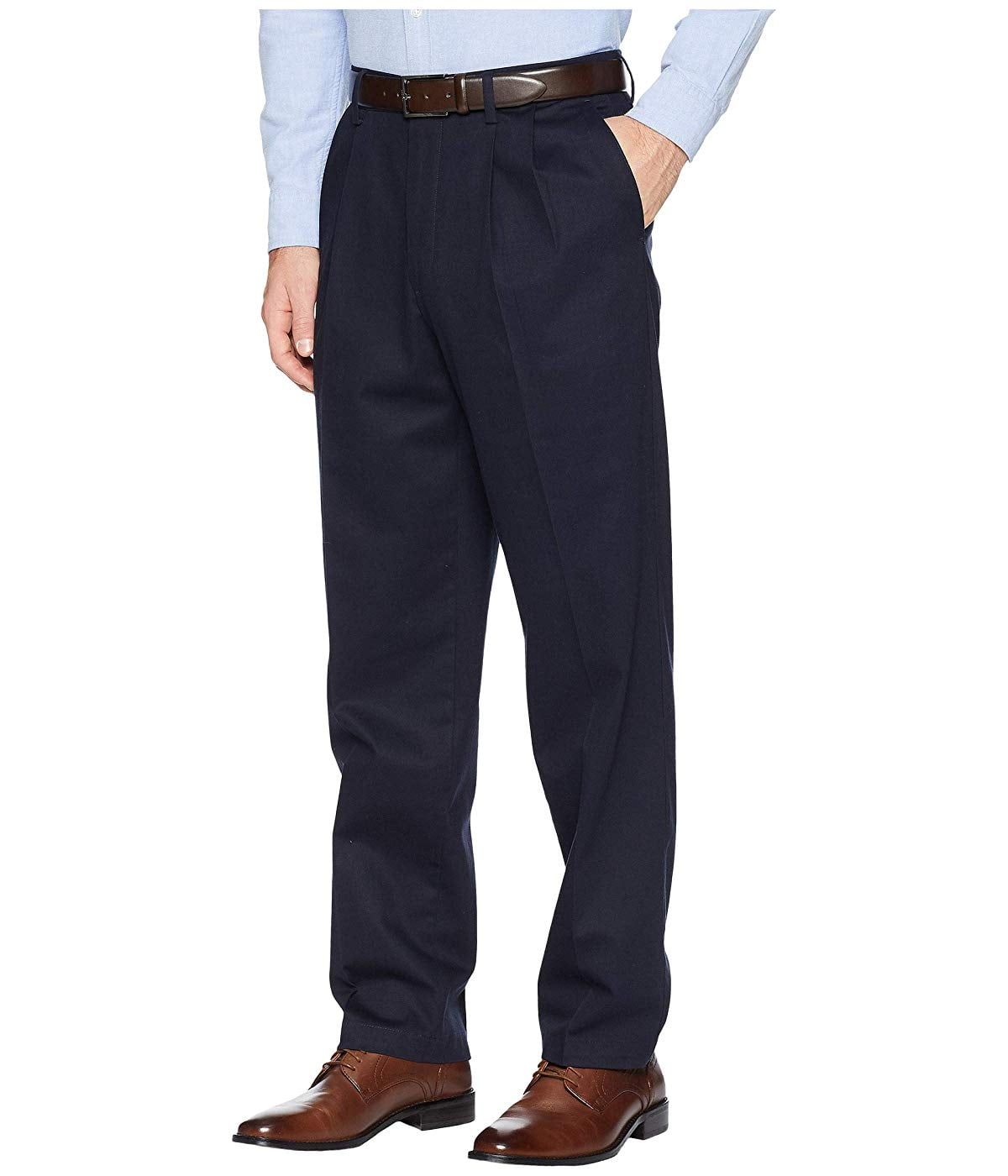 Dockers Men's Pleated Classic Fit Signature Khaki Lux Cotton Stretch ...