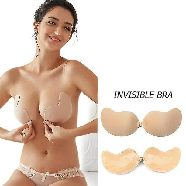 Reusable Silicone Bust Nipple Cover Pasties Stickers Women Breast Self Adhesive Invisible Bra Lift Tape Push Up Strapless Bra2pcsC Walmart en linea