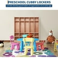 Garvee 5-Section Classroom Coat Locker, with 15 Cubbies for Daycare ...