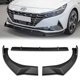 For 2021-2022 Hyundai Elantra Unpainted Black Front Bumper Body Kit ...