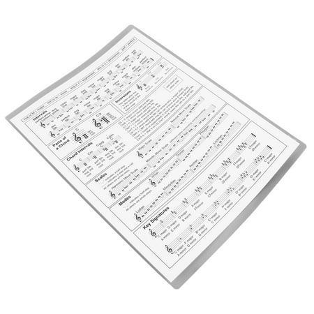 Tableau D'accords De Harpe Portable Pour Débutant Avec Papier Couché ...