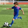 Boys Outfit Gradient Crew Neck Short Sleeve T Shirt Soccer 2 Piece ...