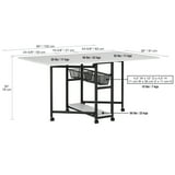 "Sew Ready Foldable & Expandable Craft Table, Mobile Fabric Cutting ...