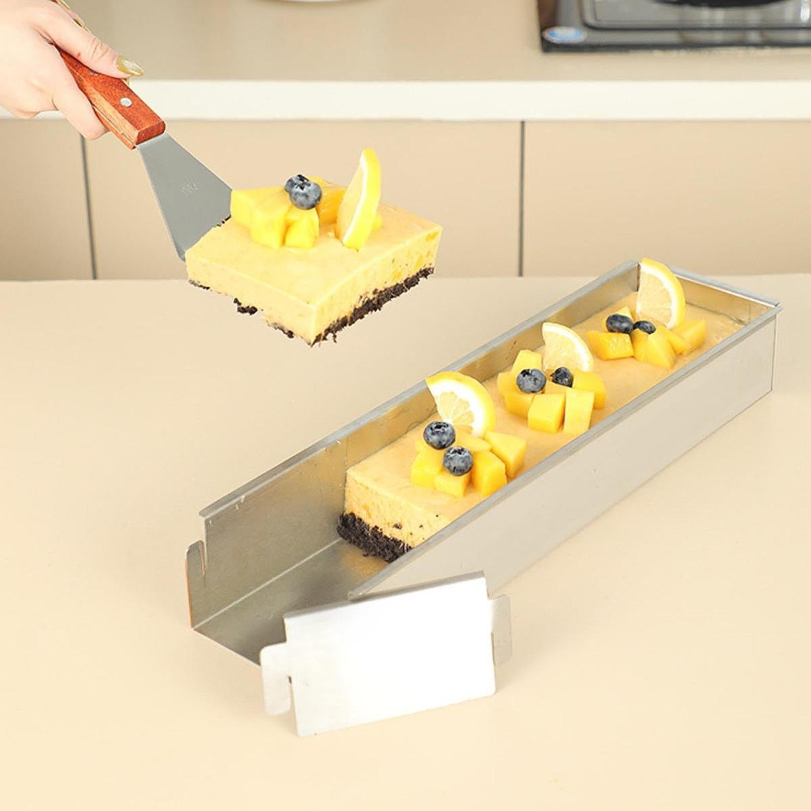 Molde rectangular para tiramisú, resistente molde de acero inoxidable ...