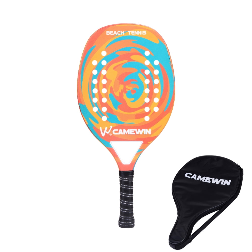 Beach Tennis Racket Carbon Fiber Grit Face EVA Memory Foam Core Beach ...