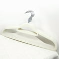 10-pack Flocked Clothes Hangers for Home Use, Non-slip and Traceless ...